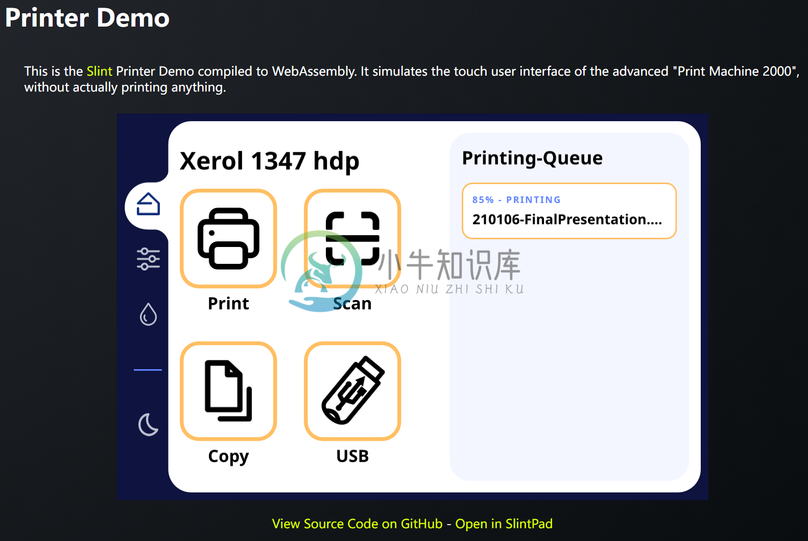 Slint官网、案例、教程、文档、下载 - Rust 原生 GUI 工具包 - 工具软件 - 小牛知识库